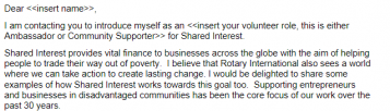 Rotary Clubs - Introductory letter | Shared Interest