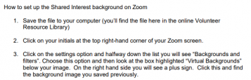 Zoom - How to set up the Shared Interest background | Shared Interest